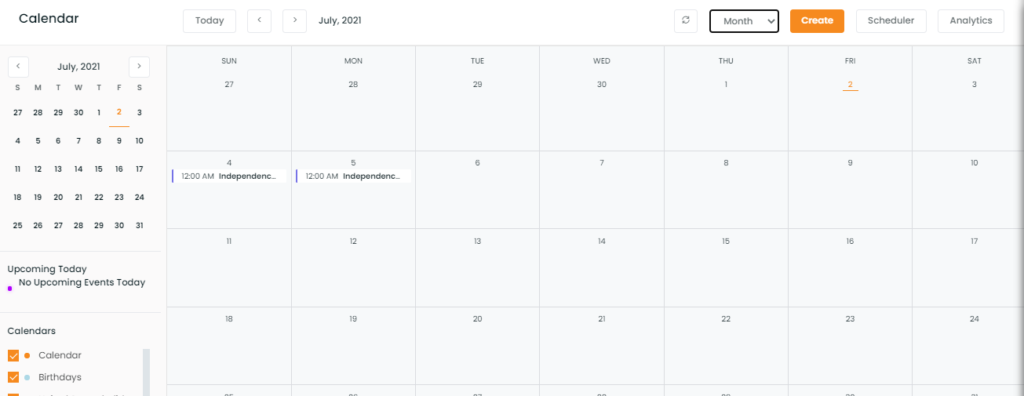 Calendar - InsuredMine CRM | Optimize and Grow Your Insurance Agency