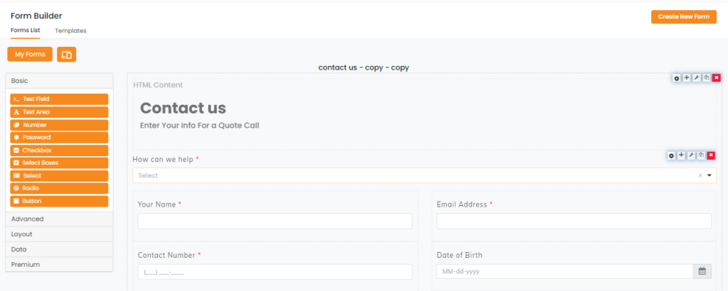 How to edit form template - InsuredMine CRM | Optimize and Grow Your ...