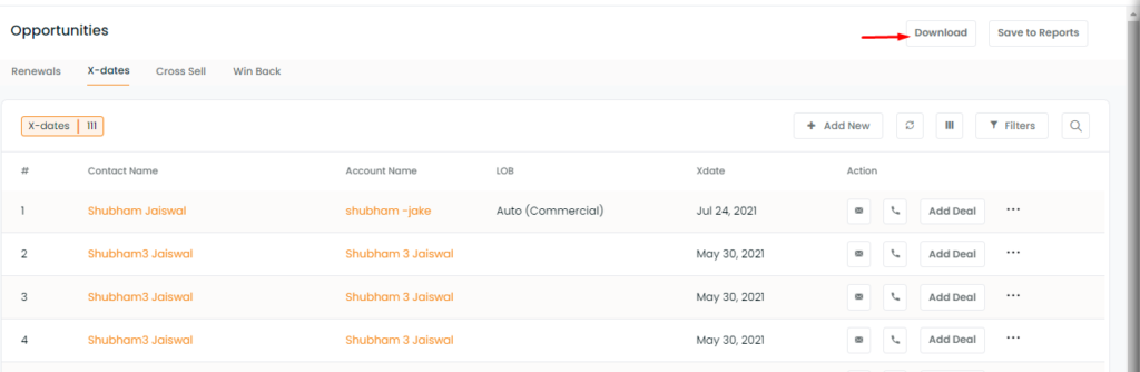 X-Date functionalities throughout the portal - InsuredMine CRM ...