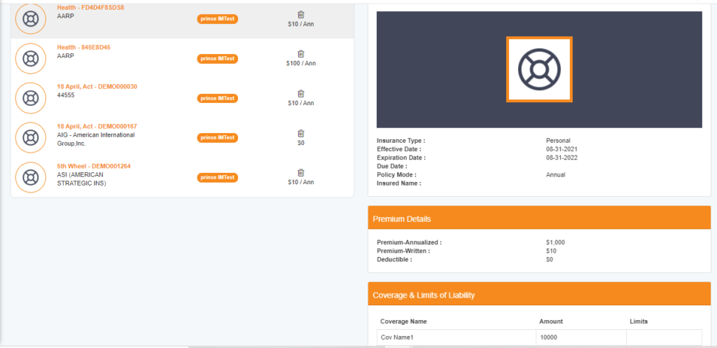 Client Portal Dashboard - InsuredMine CRM | Optimize and Grow Your ...