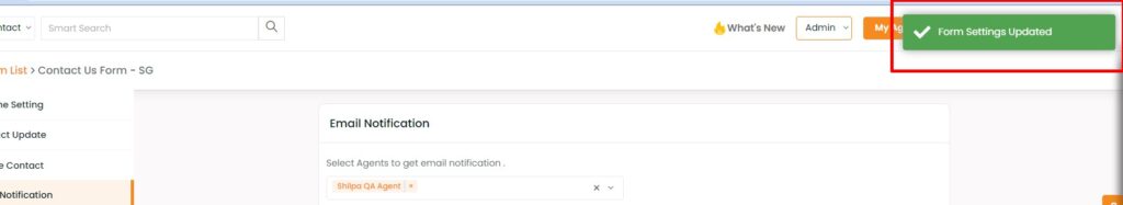 New UI and New Sections in Form Settings - InsuredMine CRM