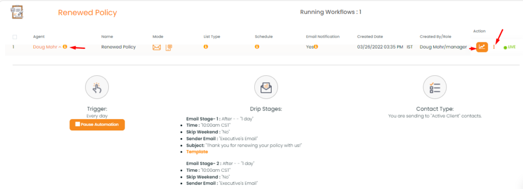 Renewed Policy Workflow Automation - InsuredMine CRM | Optimize and ...