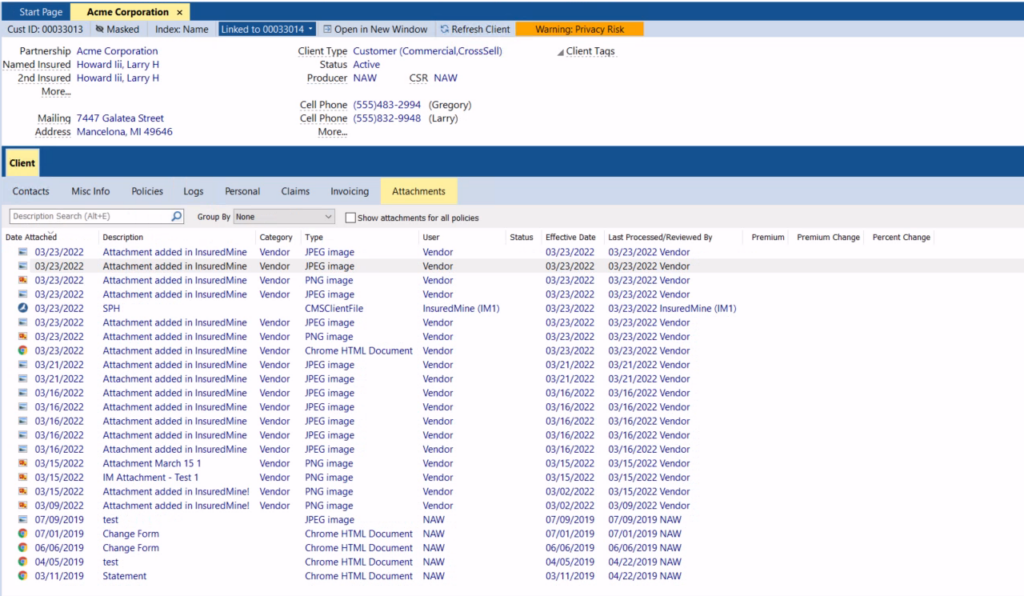 Logs and Attachment sync from InsuredMine to Hawksoft - InsuredMine CRM ...