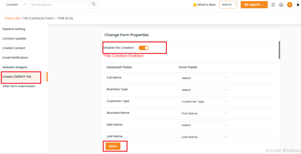 Have A Look At How To Contact through Form Mapping To HawkSoft