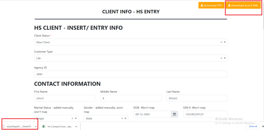 Have A Look At How To Contact through Form Mapping To HawkSoft
