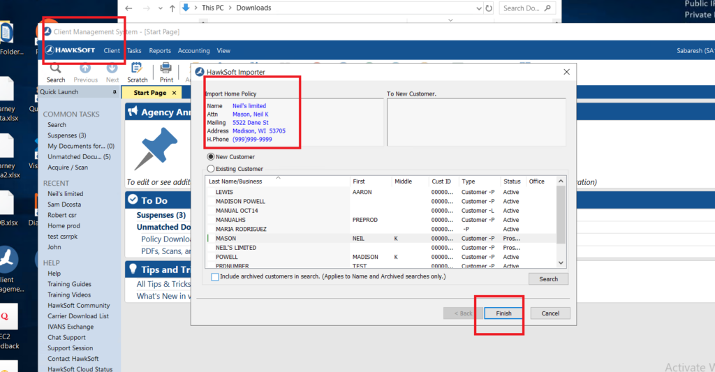 Have A Look At How To Contact through Form Mapping To HawkSoft