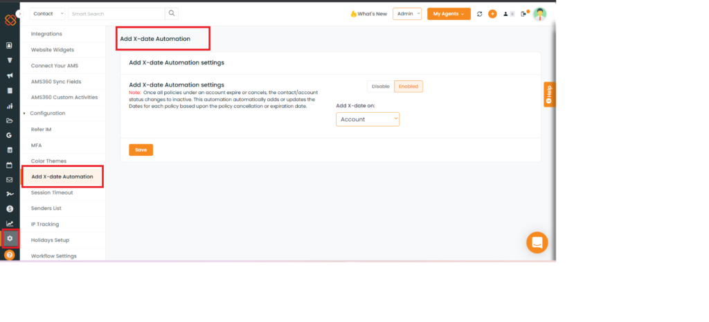 Add xDate Automation for Inactive Clients - InsuredMine CRM | Optimize ...