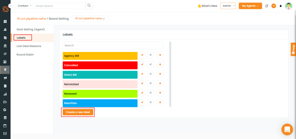 Improved the Labels and Tag color palette - InsuredMine CRM | Optimize ...