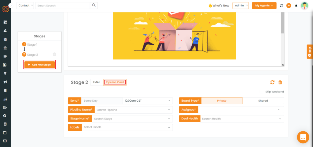 Adding Deal Card Feature to all Engagement Workflows - InsuredMine CRM ...