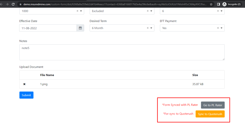 PL Rater and QuoteRush now added to Forms - InsuredMine CRM | Optimize ...