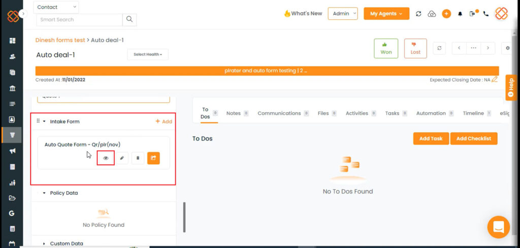 PL Rater and QuoteRush now added to Forms - InsuredMine CRM | Optimize ...