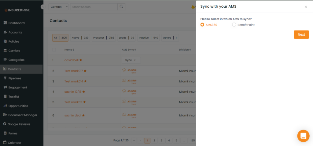 AMS360 Integration - InsuredMine CRM | Optimize and Grow Your Insurance ...
