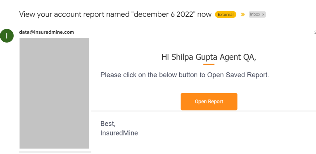 Save and Schedule Account Reports - InsuredMine CRM | Optimize and Grow ...