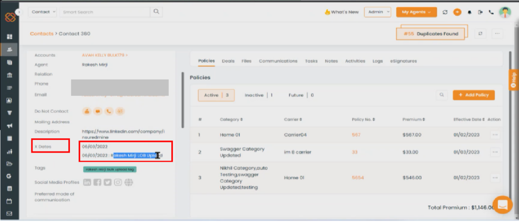 Xdate added in Contact & Account on the cancellation date ...