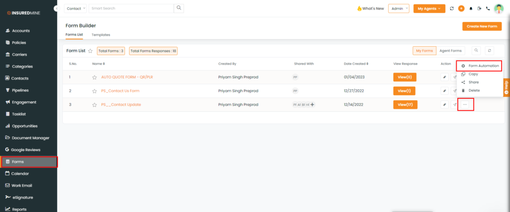 Have A Look At How To Contact through Form Mapping To HawkSoft