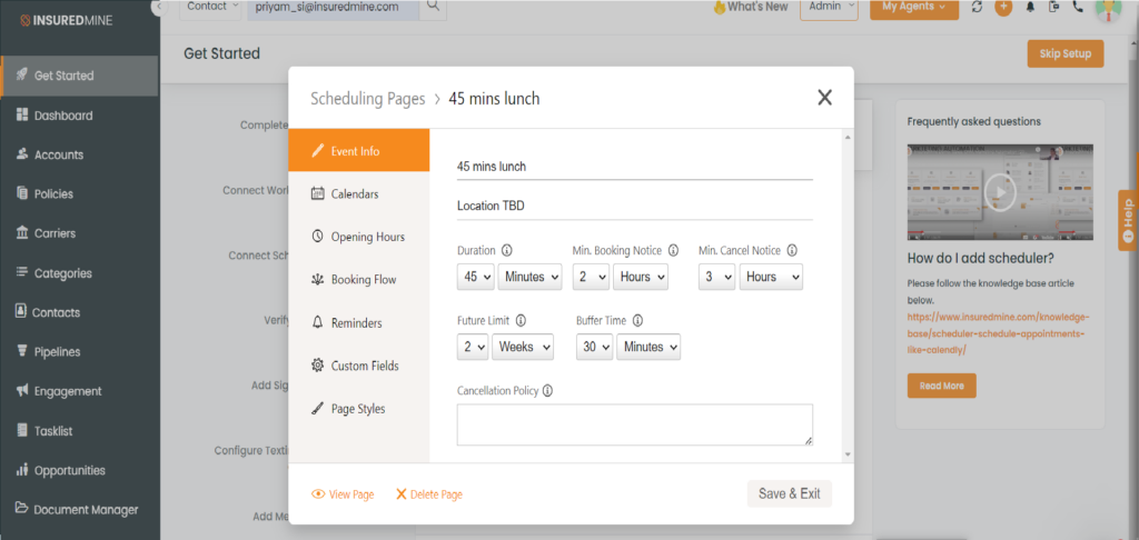 Get Started - InsuredMine