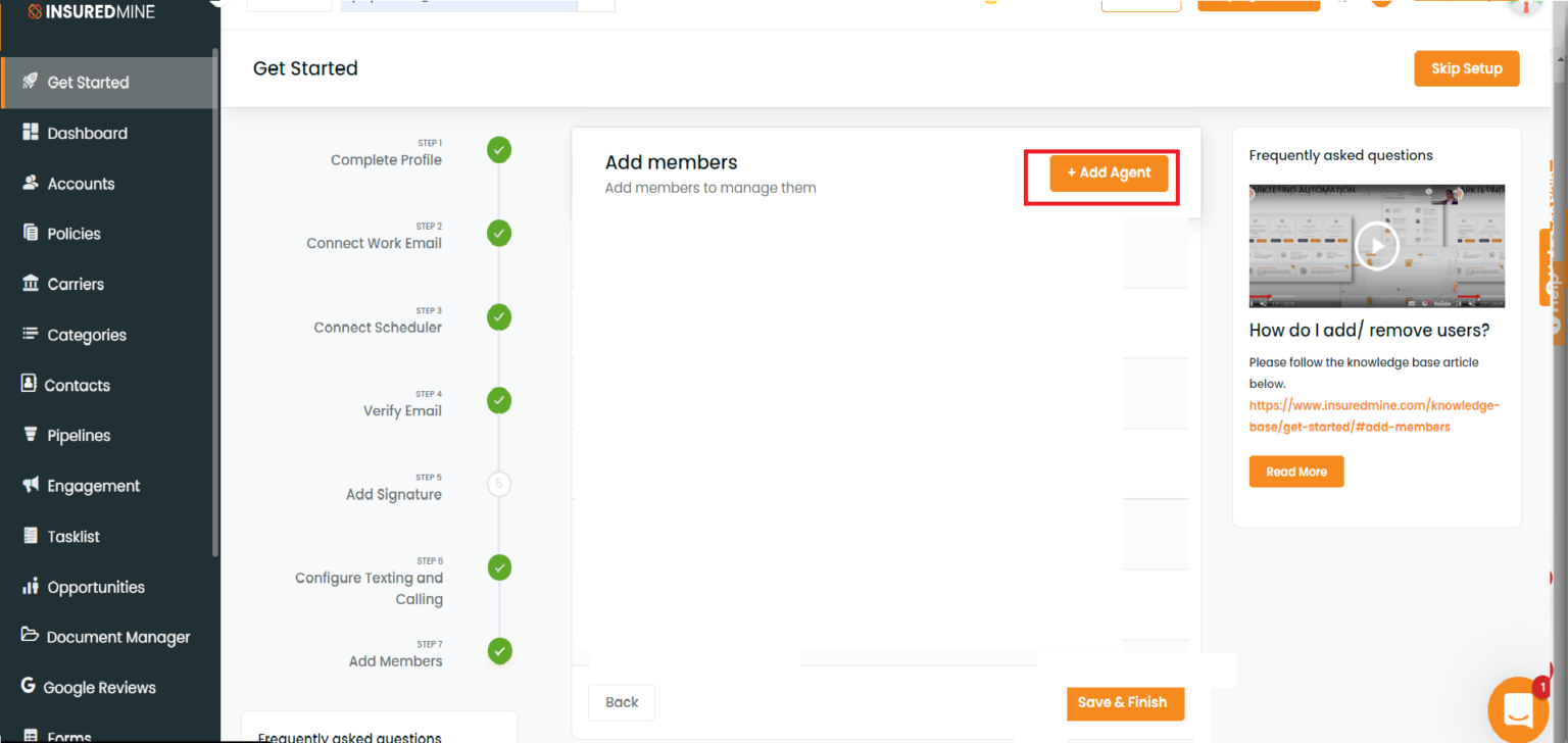 Get Started - InsuredMine