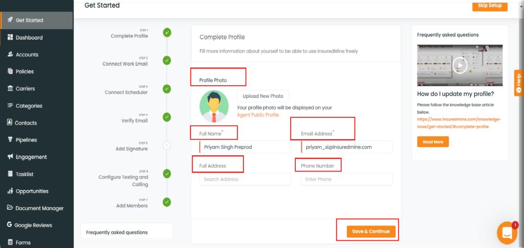 Get Started - InsuredMine