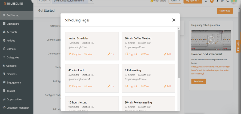 Get Started - InsuredMine