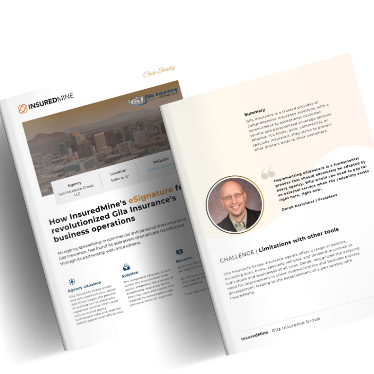 eSign - InsuredMine CRM | Optimize and Grow Your Insurance Agency