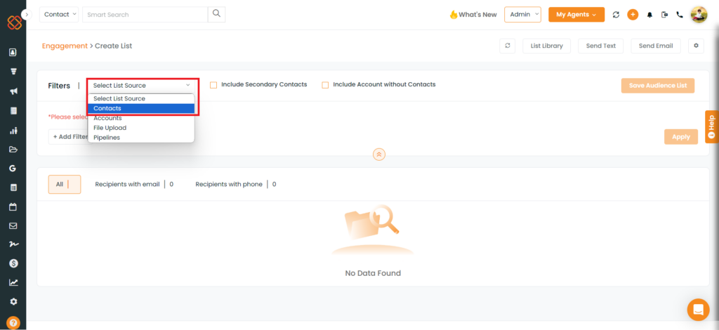 Enhanced list sorting functionality for accounts and contacts - InsuredMine CRM | Optimize and ...