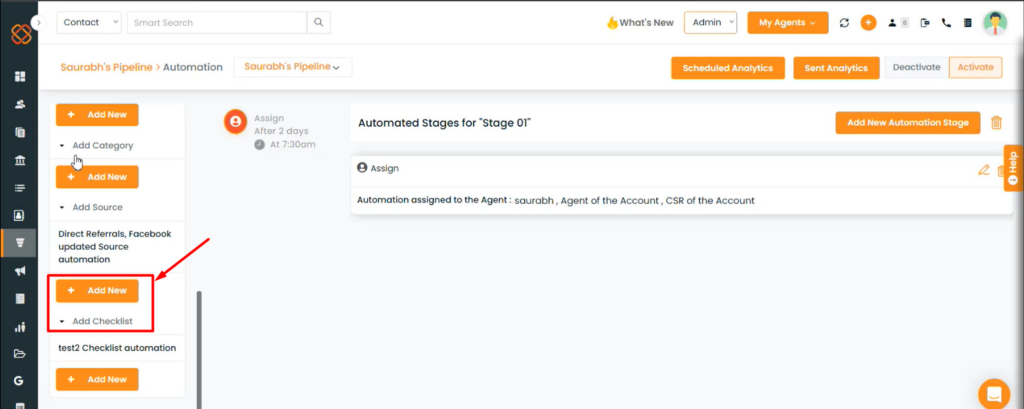 Pipeline Automation based on Checklist Completion - InsuredMine CRM ...